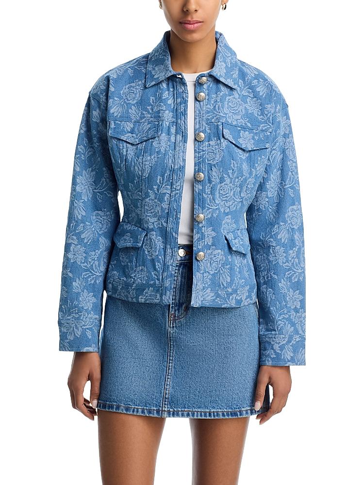AQUA Denim Jacquard Jacket